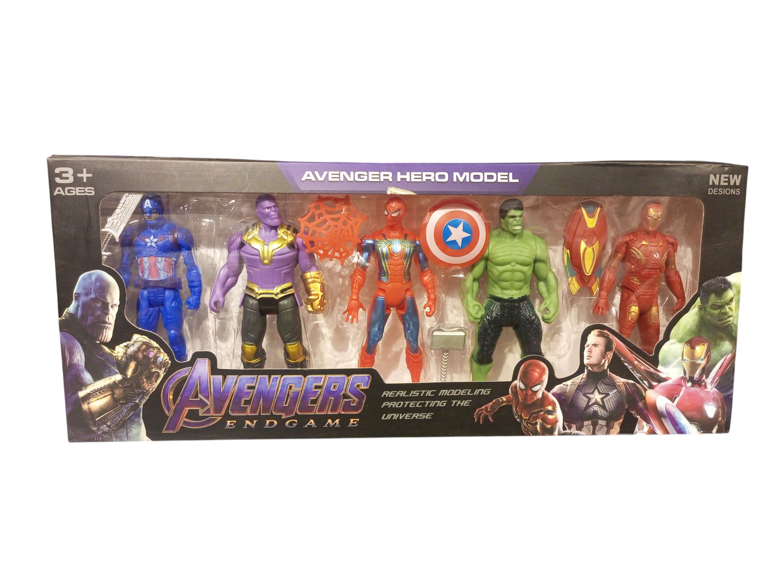 "Avengers Endgame" 6-Piece "Avenger Hero Model" Action Figure Set ...
